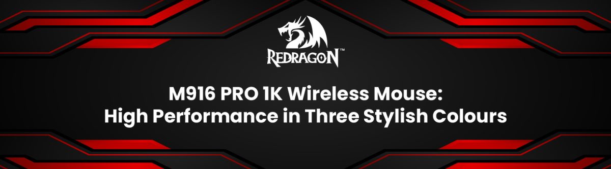 M916 PRO 1K Wireless Mouse: High Performance in 3 Stylish Colours ...